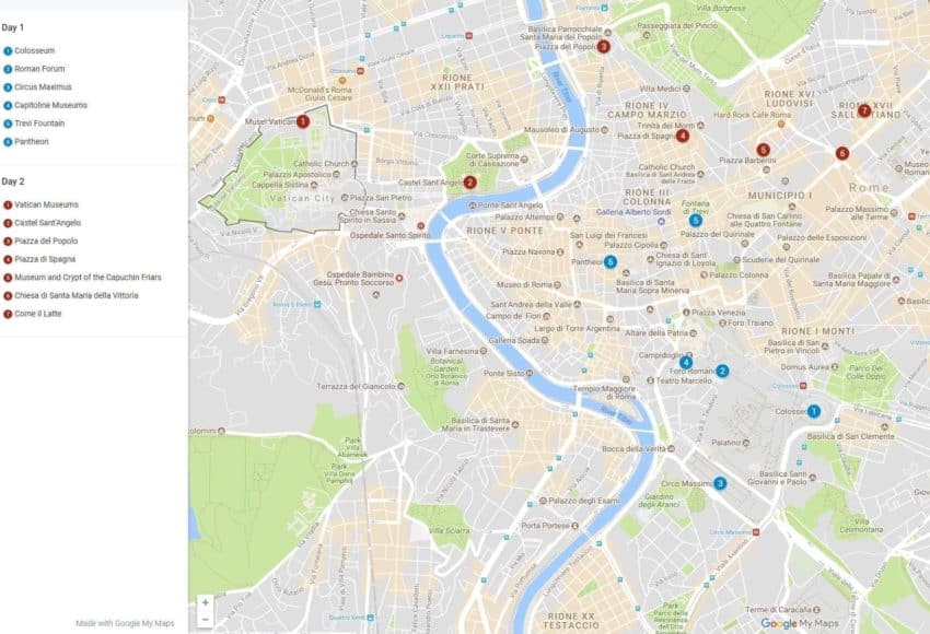 2 Days in Rome: The Perfect Rome Itinerary + Map and Tips!